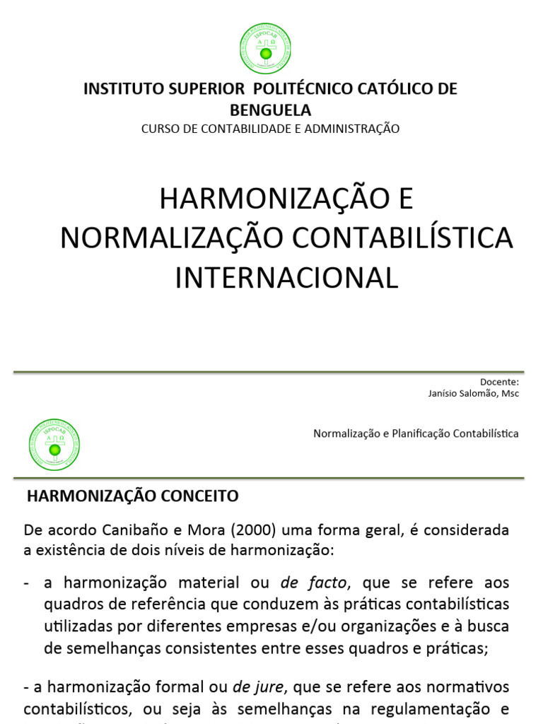Apresentação Aula ISPOCAB - Normalização Aula 2 - Aspectos Gerais NCRF ...