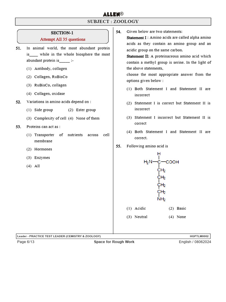 Most Abundant Protein in Biosphere | PDF | Amino Acid | Proteins