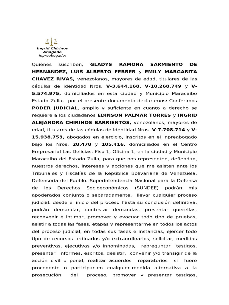 Poder de Ingrid | PDF | Queja | Gobierno