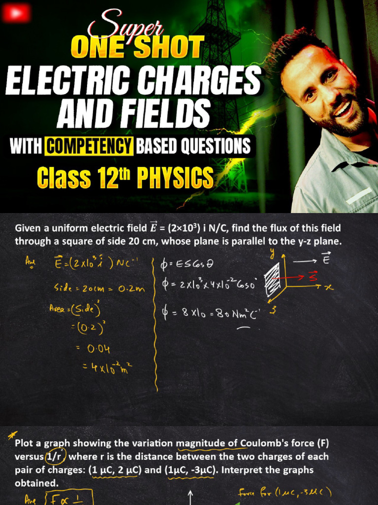 12th Electric Charges Question | PDF