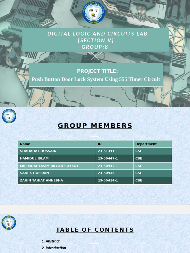 DLC LAB Project Section V Group 8 Final | PDF | Switch | Access Control