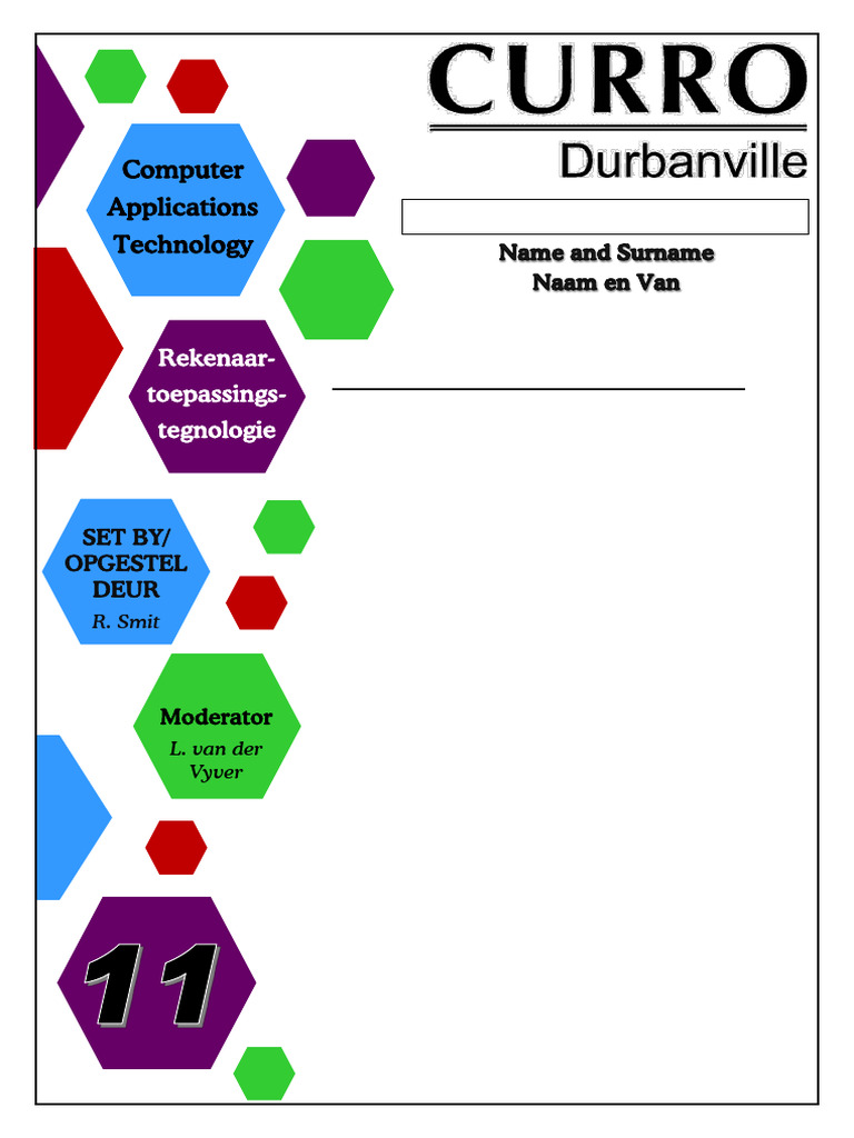 Cat Gr11 Theory Jun2017 Memo | PDF | Computer Data Storage | Computer Network