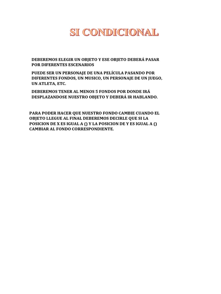Si Condicional | PDF