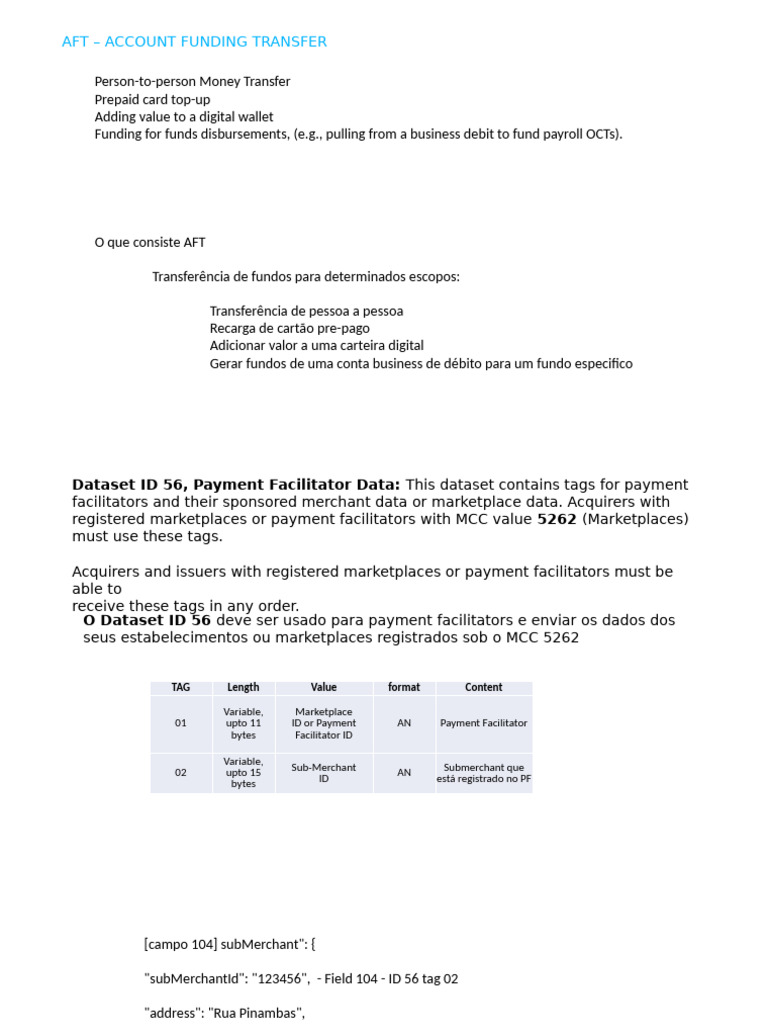 AFT and OCT Payment Transfers Explained | PDF | Money | Services ...