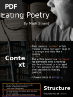 Eating Poetry - Mark Strand | PDF | Poetry | Happiness