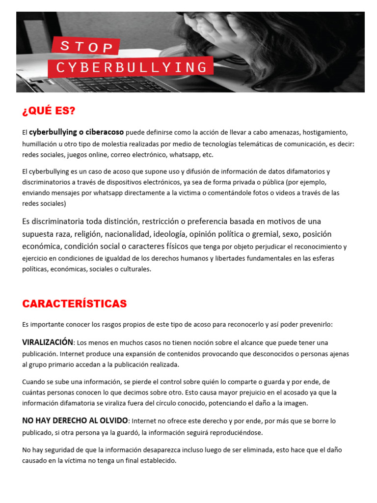 Cyberbullying | PDF | Acoso cibernético | Acoso