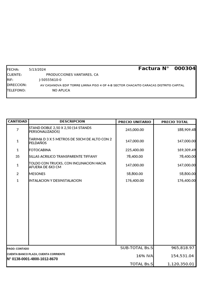 Formato Facturacion EMPORIO PHANTOM..19052025 | PDF