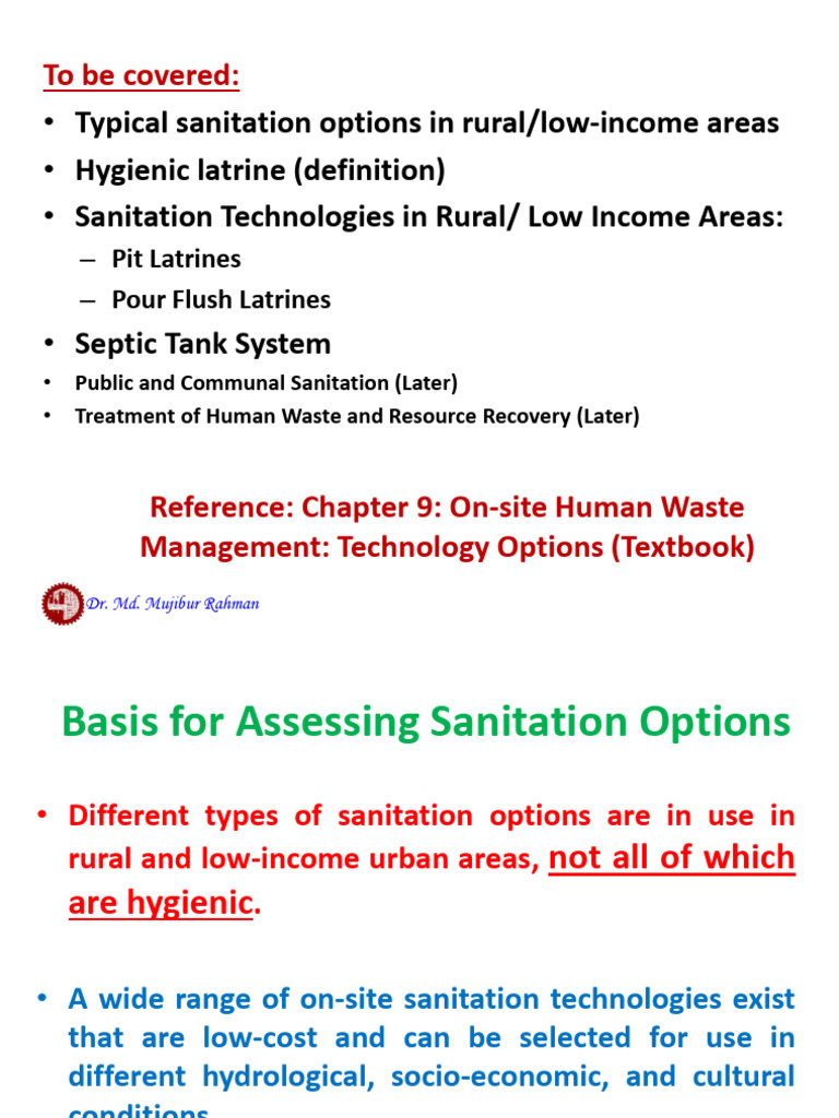 Rural Sanitation Systems | PDF | Sanitation | Latrine