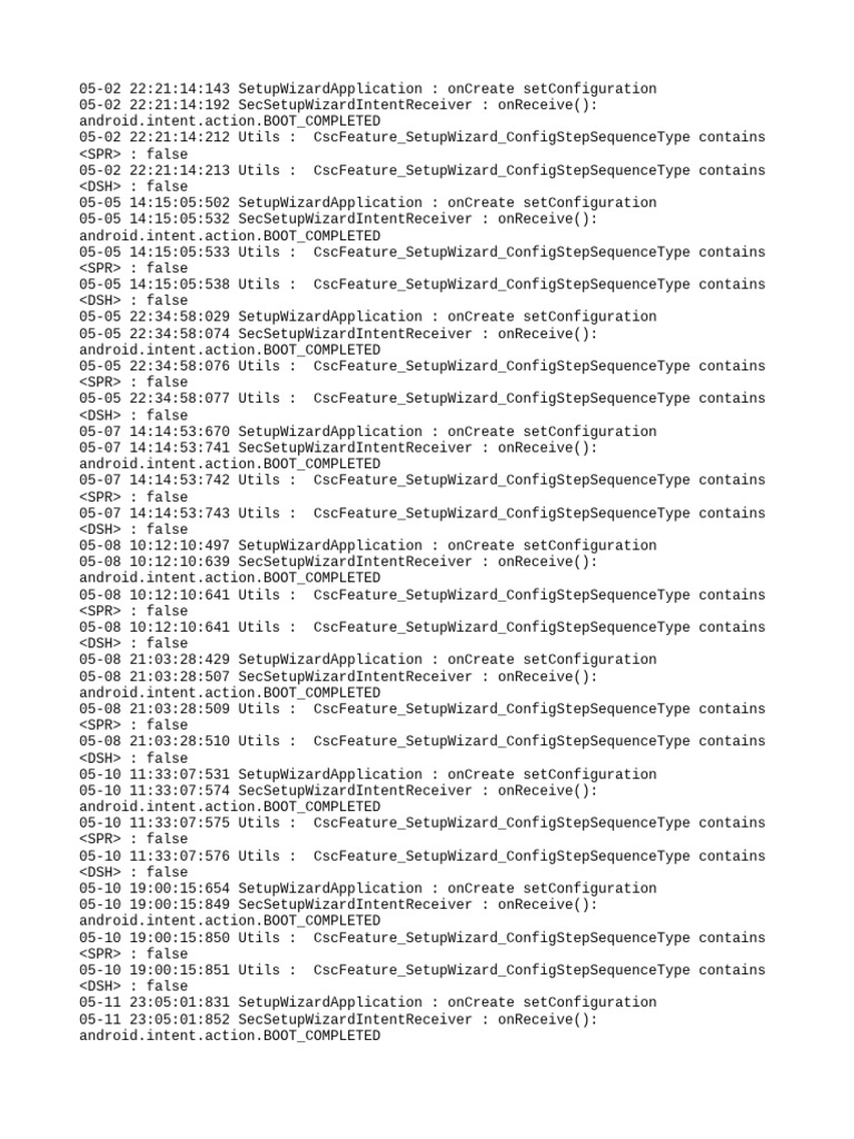 Setup Wizard Application Logs | PDF
