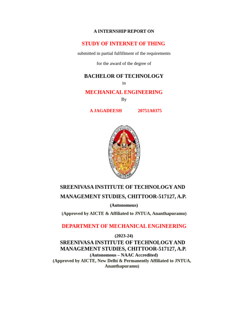 Sample Internship Report 1 | PDF