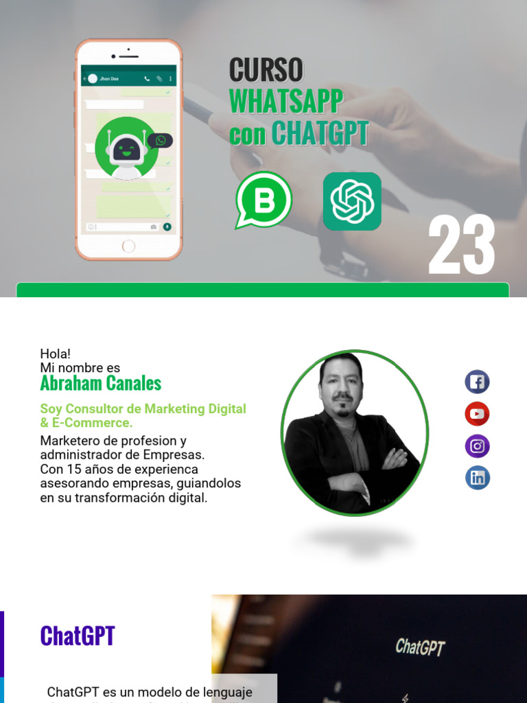Curso Chatbot para WhatsApp Con ChatGPT - 2023 | PDF | Internet Bot ...
