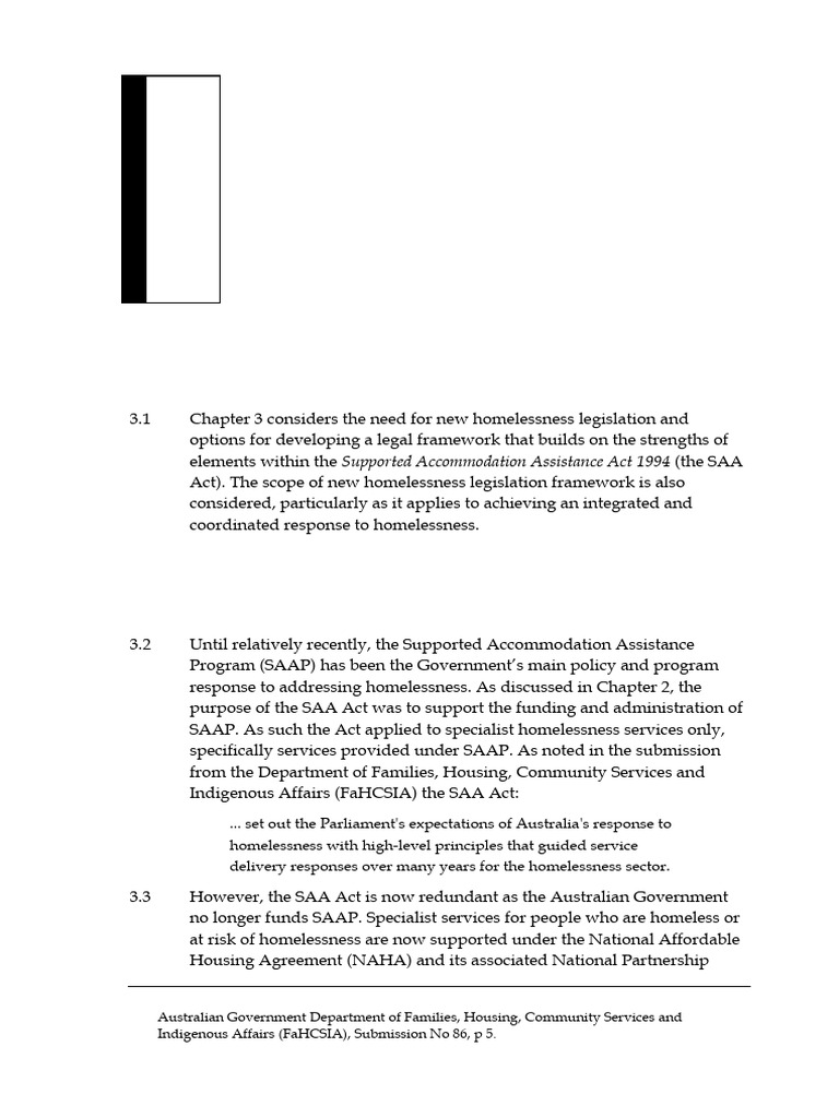 Https Aphref - Aph.gov - Au House Committee Fchy Homelessness Report ...