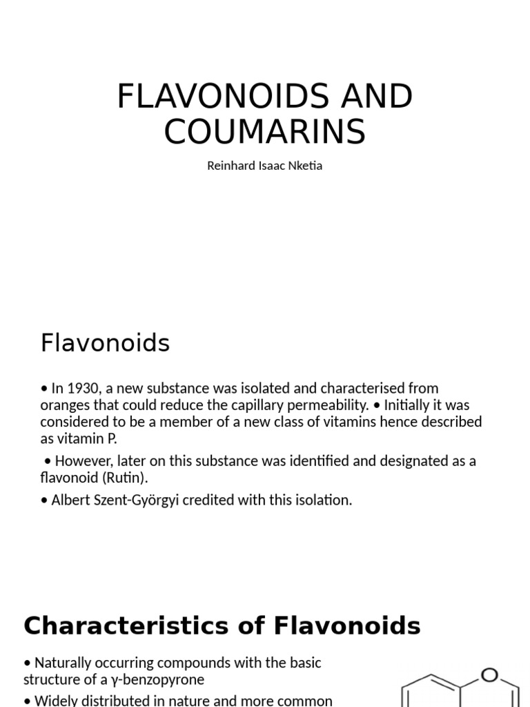 6 Coumarins and Flavonoids | PDF | Flavonoid