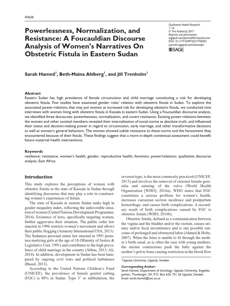 Hamed 2017 | PDF | Discourse | Childbirth