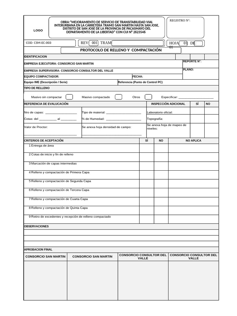 3.protocolo de Relleno y Comp | PDF