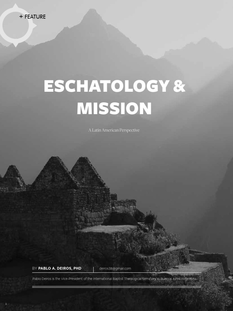 37 6 Eschatology And Mission Pdf Jesus Body Of Christ 8385