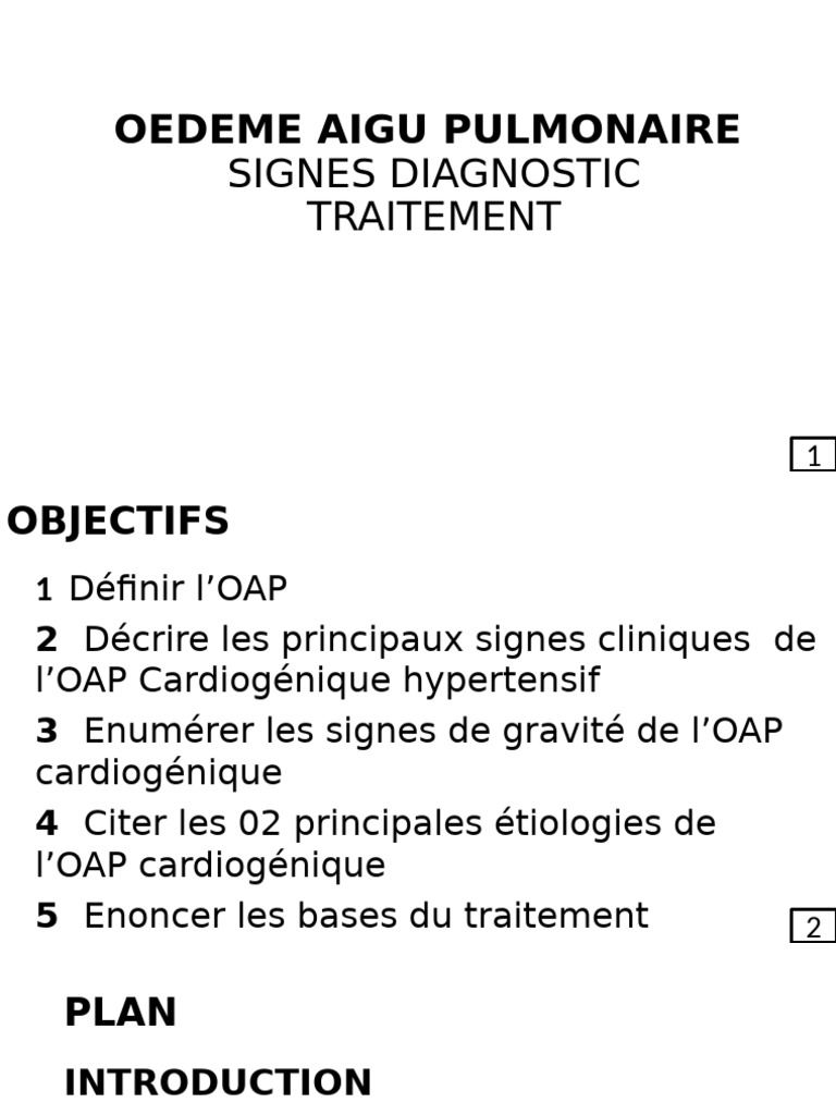 OAP : Symptômes et Traitement | PDF | Maladies et troubles | Physiologie