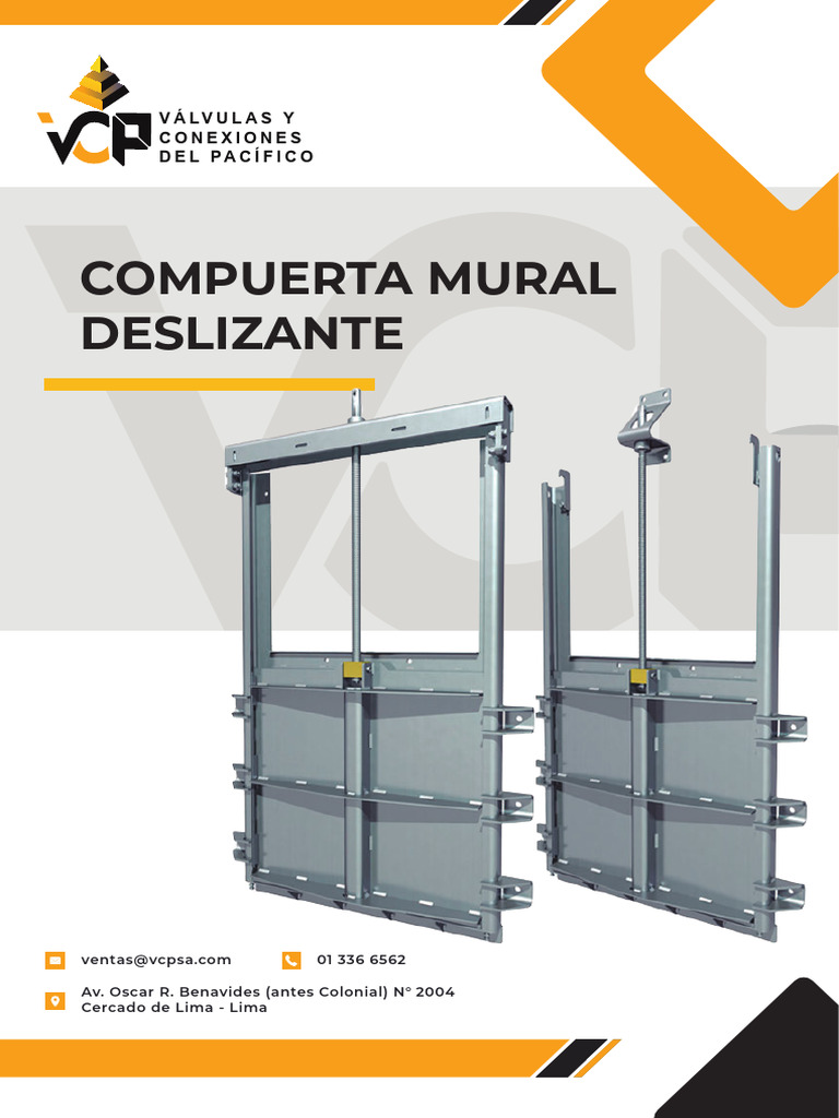 Compuerta Mural Deslizante para Control de Flujo | PDF