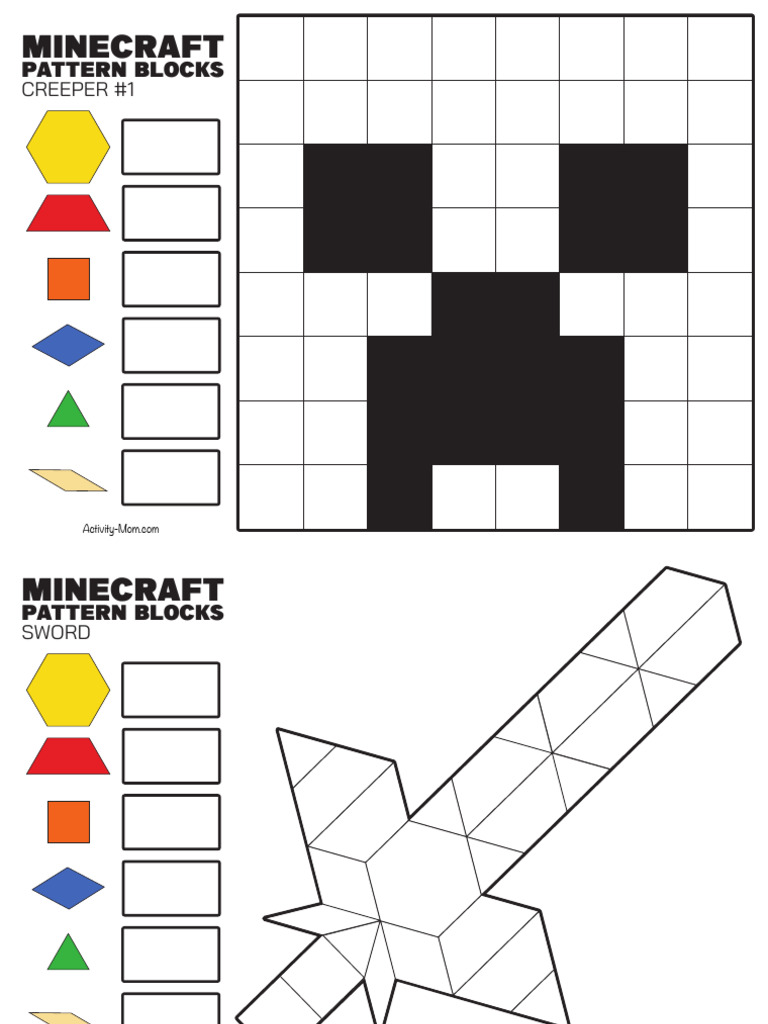 Minecraft Pattern Block Mats | PDF