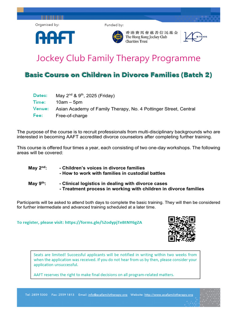 Basic Course On Children in Divorce Families 2025 Batch2 - LL | PDF