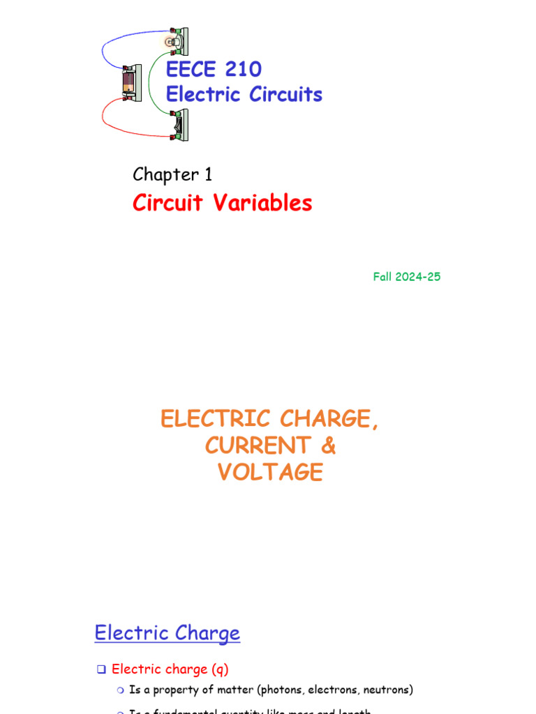 Electric Charge, Current, and Voltage Basics | PDF | Electric Current ...