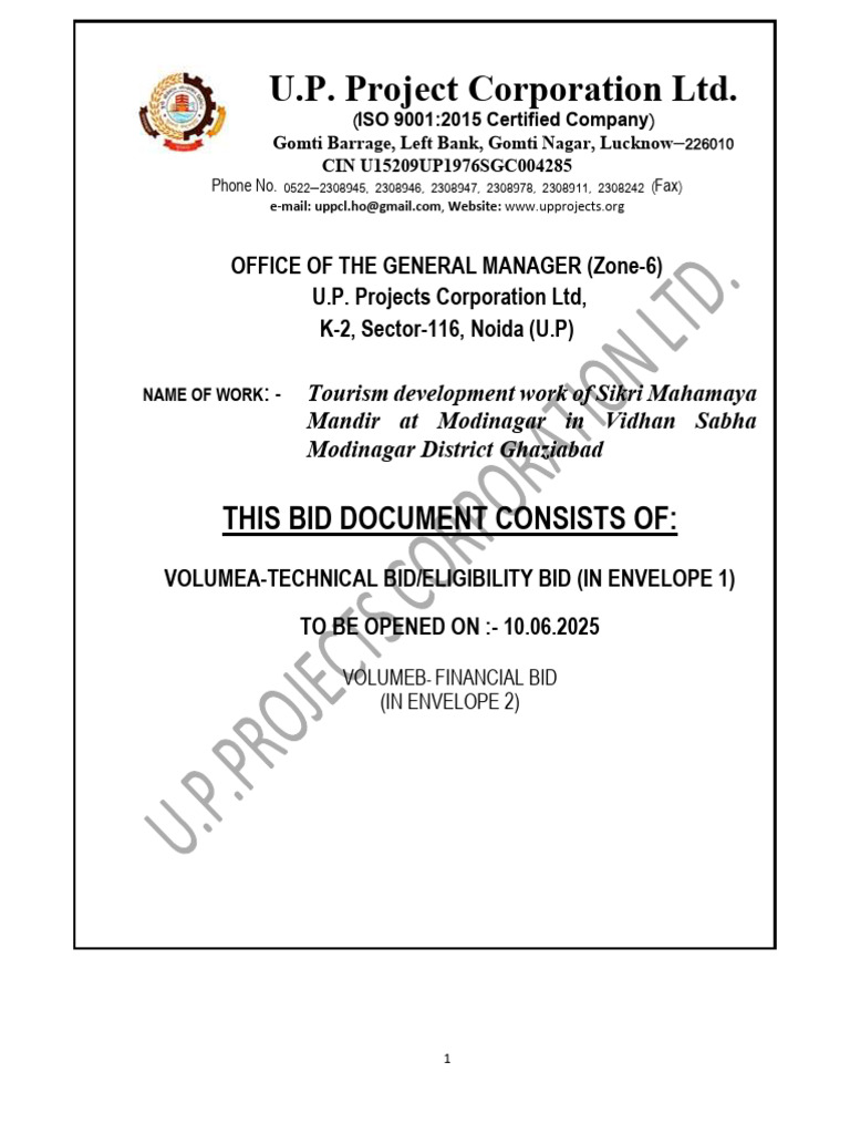 Tender 03 | PDF | Employment | Specification (Technical Standard)