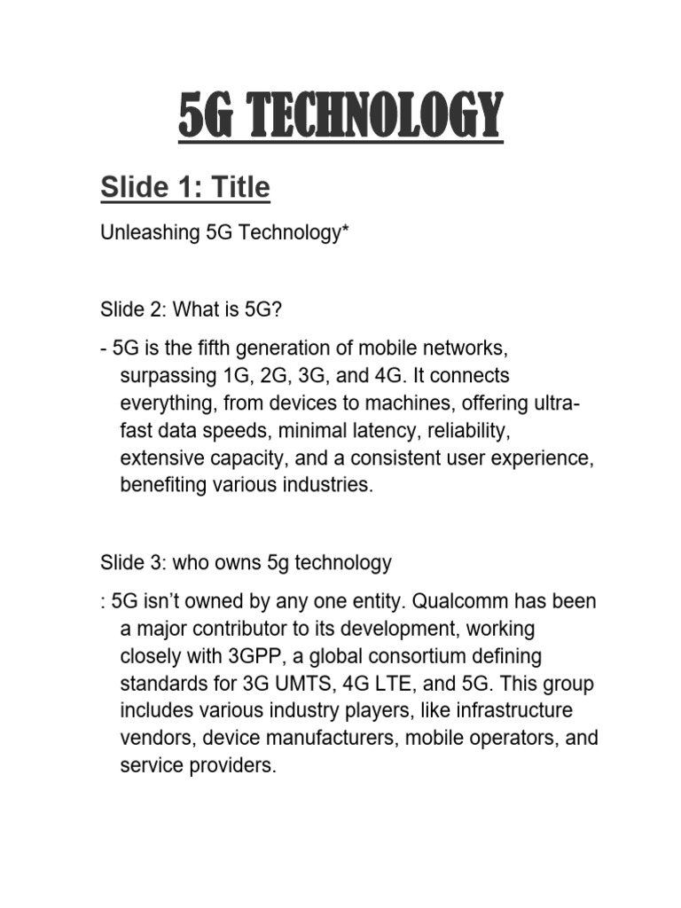 5g Technology | PDF