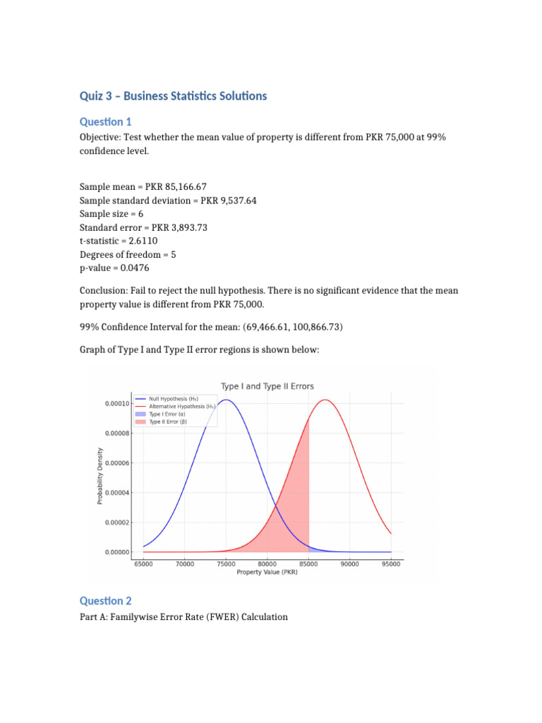 Quiz 3 Solutions | PDF