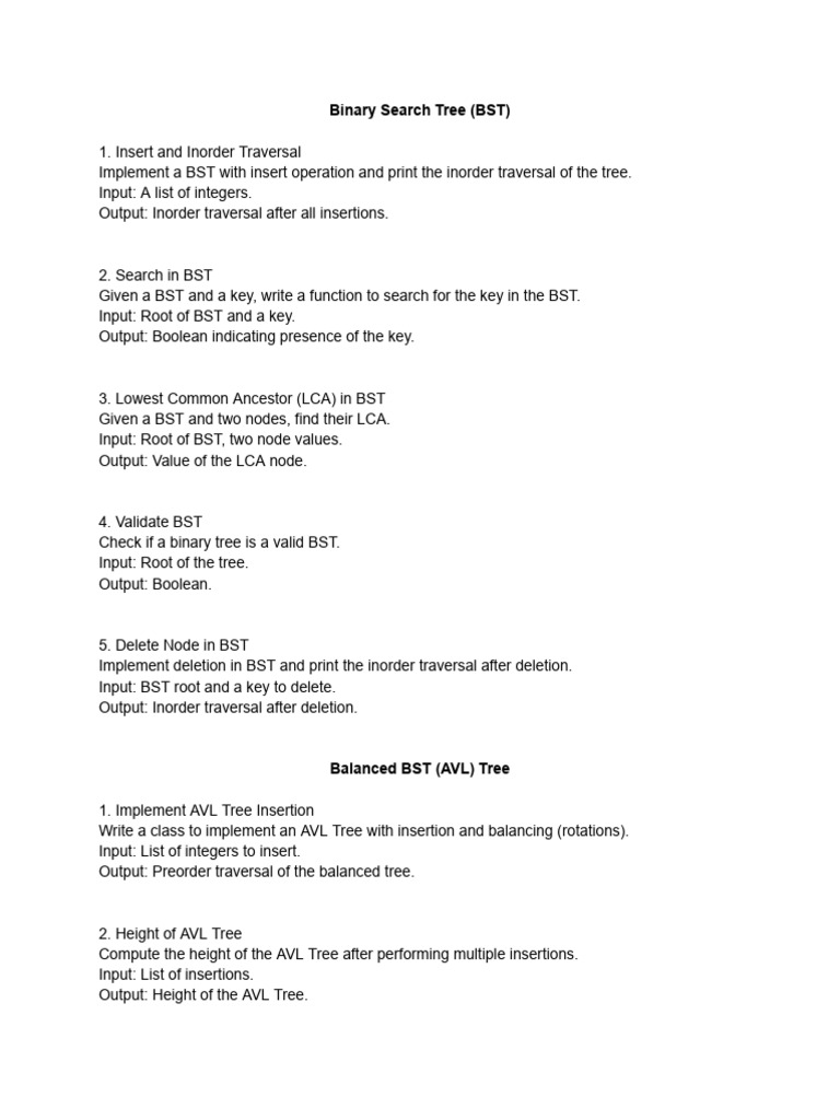 BST Avl Tree | PDF