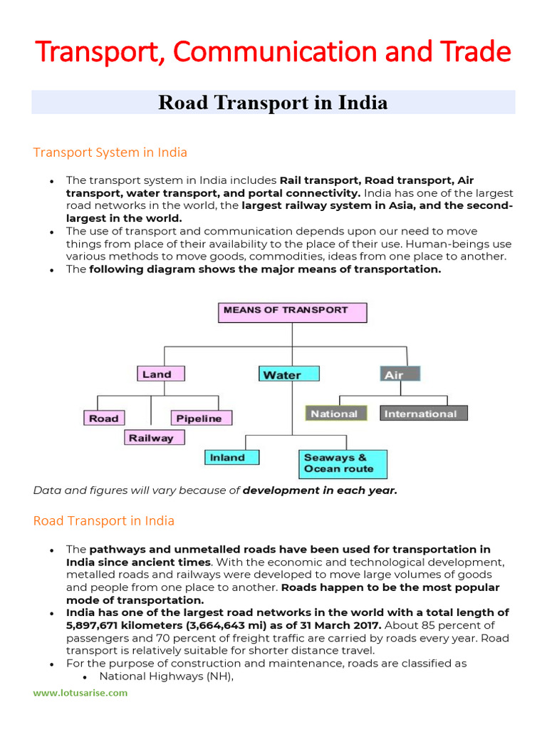 Transport Communication and Trade | PDF | Transport | Port