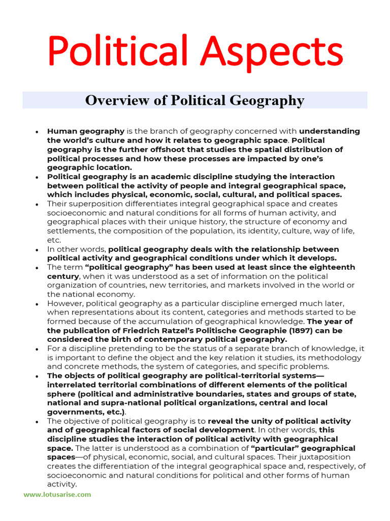 Political Aspects | PDF