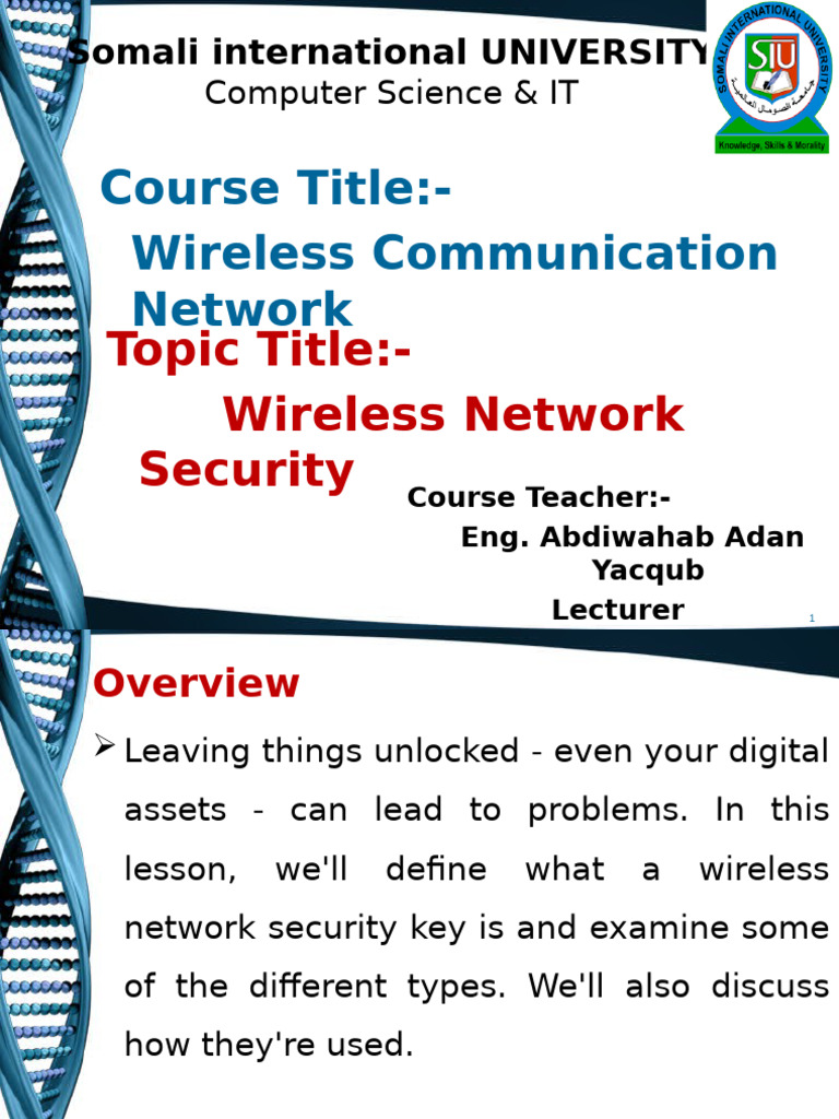 Topic VI Wireless Network Security | PDF | Wi Fi | Information Age
