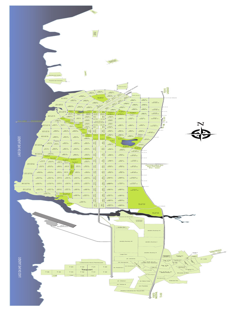 Mapa Esquemático de Palmas em CorelDraw® (Set - 2015) | PDF