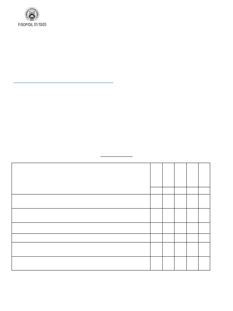 Internship Feedback Form for NED Students | PDF | Engineering | Cognition