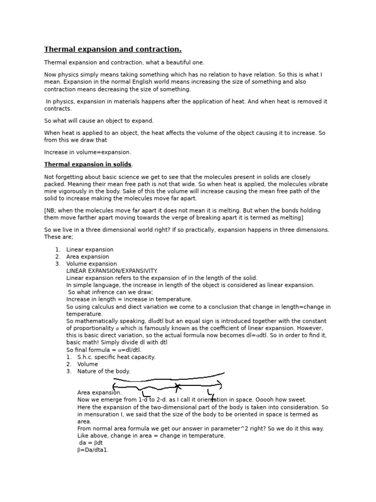 Thermal Expansion and Contraction | PDF | Thermal Expansion | Metrology