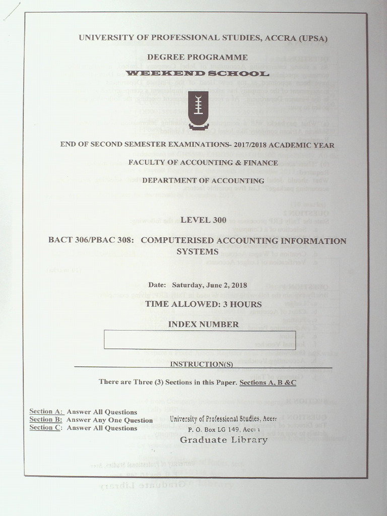 Computerised Accounting Information Systems-3 | PDF