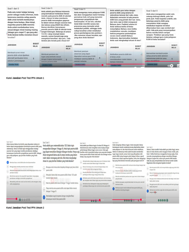 Post Test Modul 1 PPA 1 2 3 | PDF