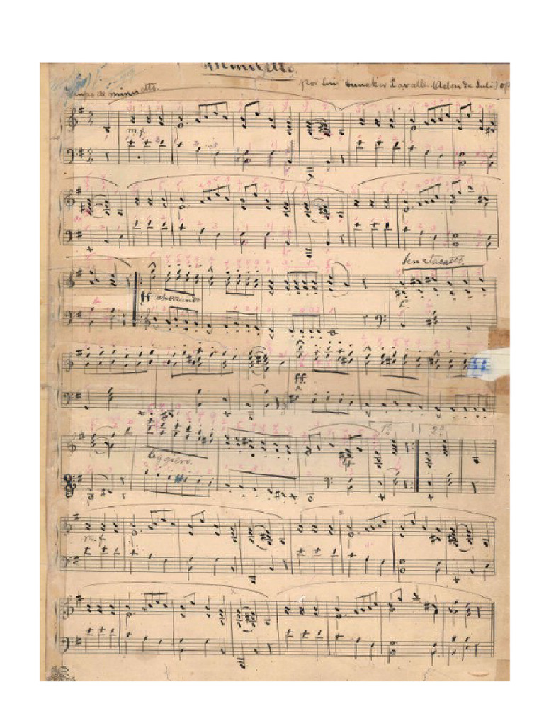 MINUETTO - Manuscrito | PDF