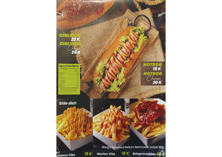 Menu Burger Bangor5 | PDF