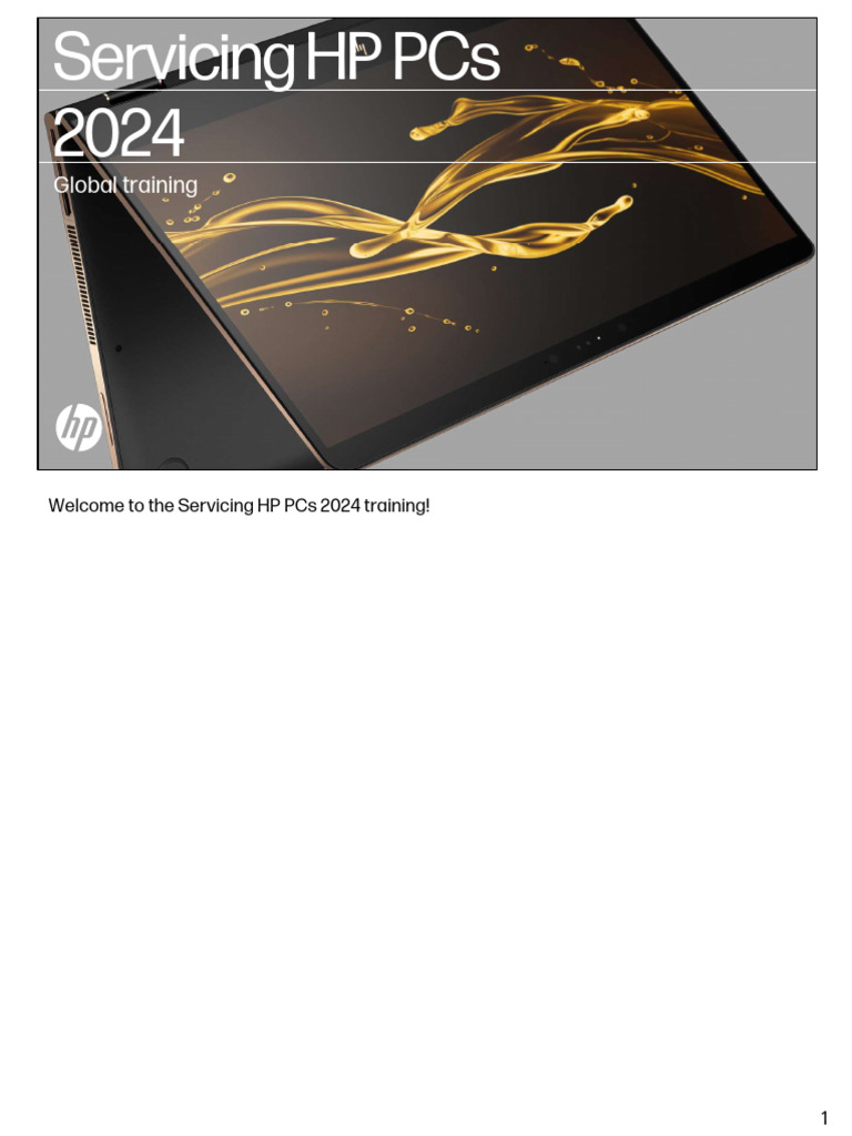 Servicing HP PCs 2024: Parts Overview | PDF | Desktop Computer | Laptop