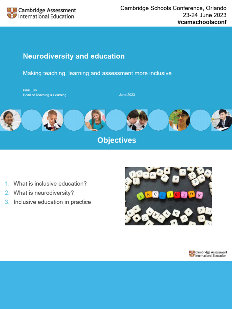 Neurodiversity and Education Making Teaching Learning and Assessment ...