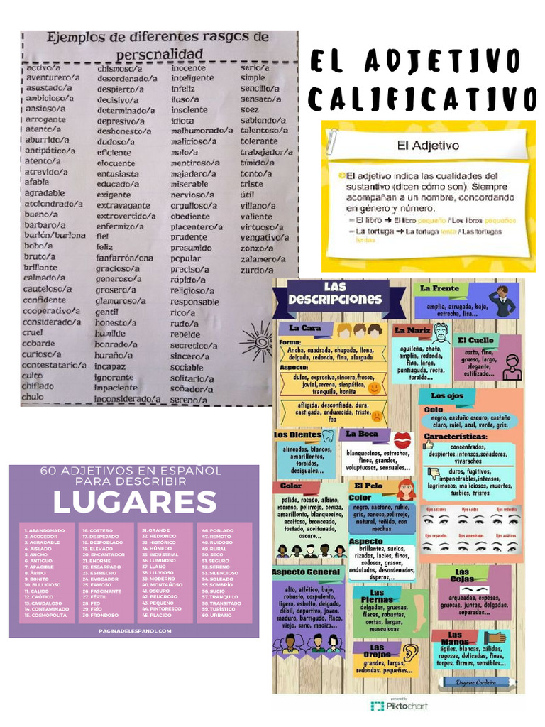 Adjetivo Calificativo | PDF