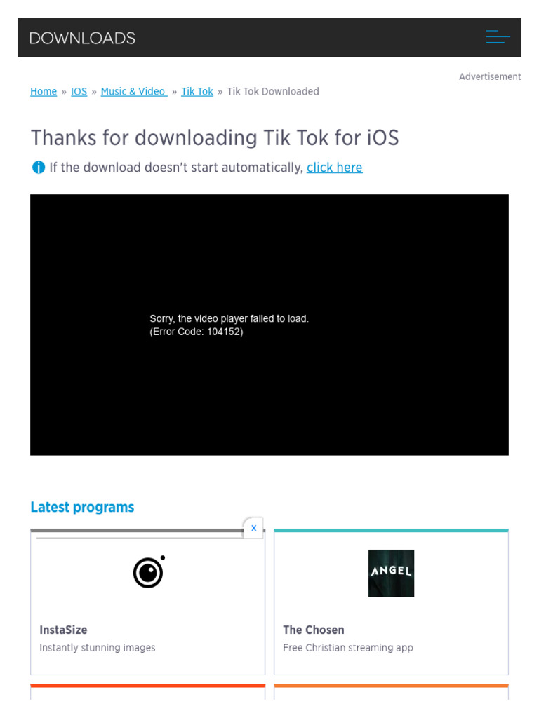 TikTok Download for iOS Users | PDF | Ios | Mobile App
