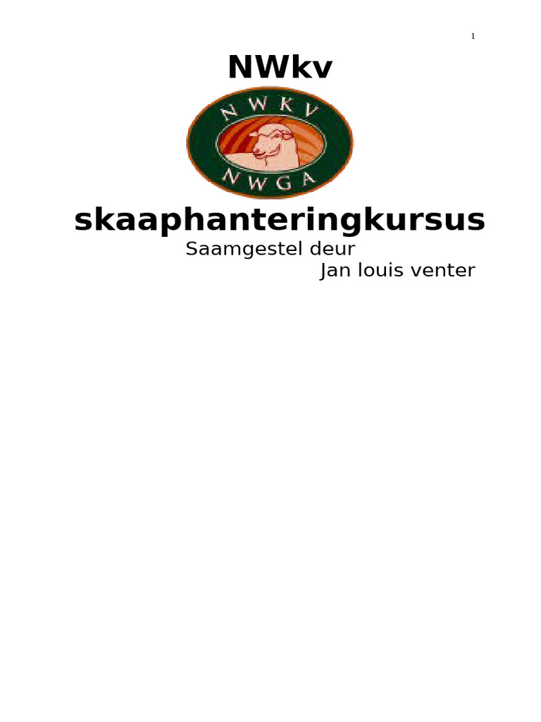 Skaap Hantering Handleiding 2 | PDF
