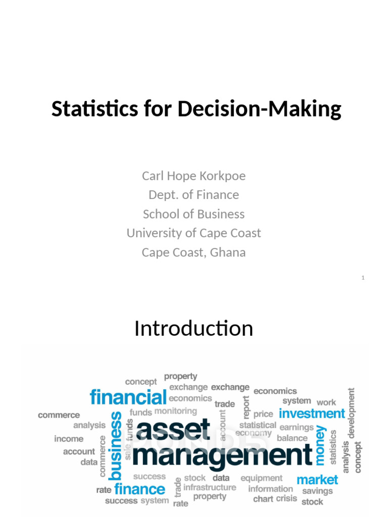 Statistics For Decision-Making 2024 | PDF | Sampling (Statistics ...