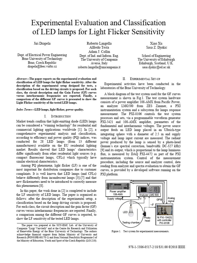 Paper 05 2024 Experimental Evaluation and Classification of LED Lamps ...