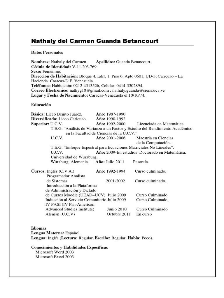 Nathaly Del Carmen Guanda Betancourt | PDF | Informática