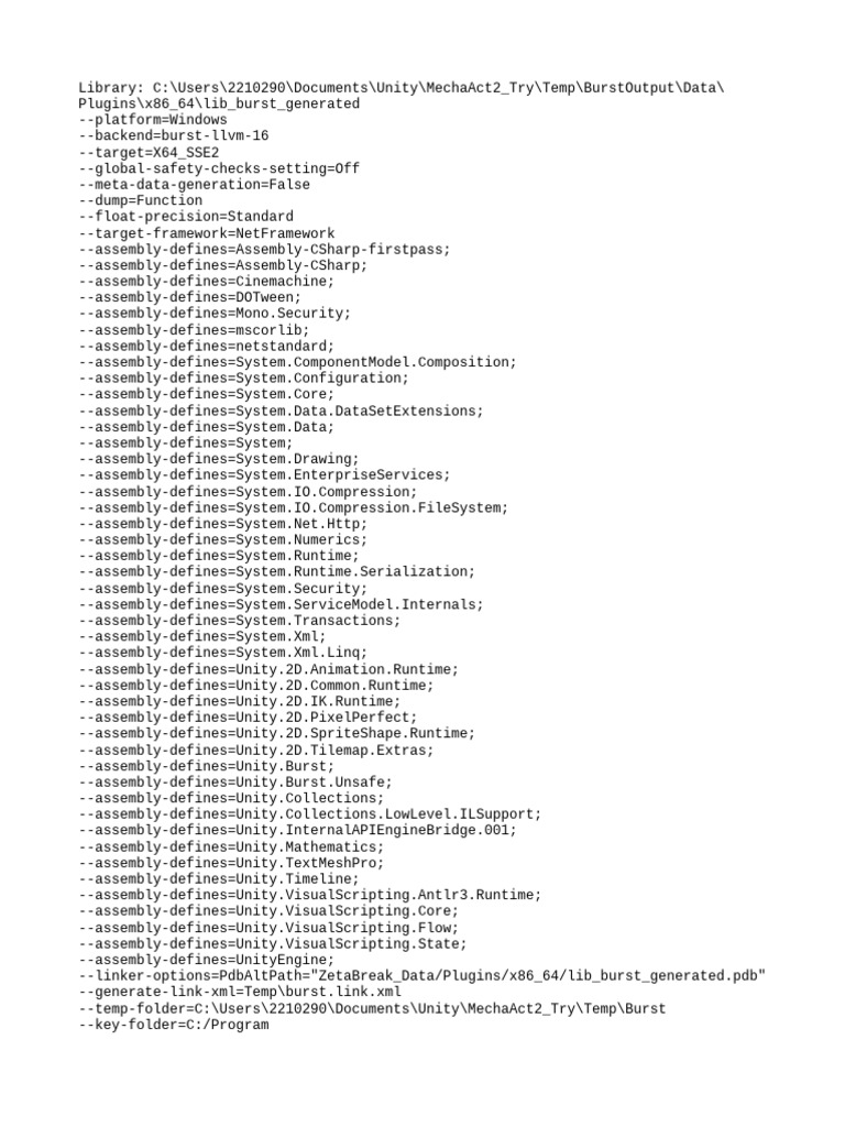 Lib Burst Generated | PDF | Integer (Computer Science) | Unity (Game Engine)