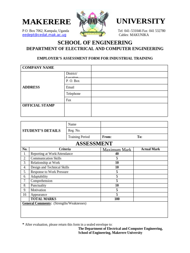 IT Assessment Form - Employer 2025 | PDF