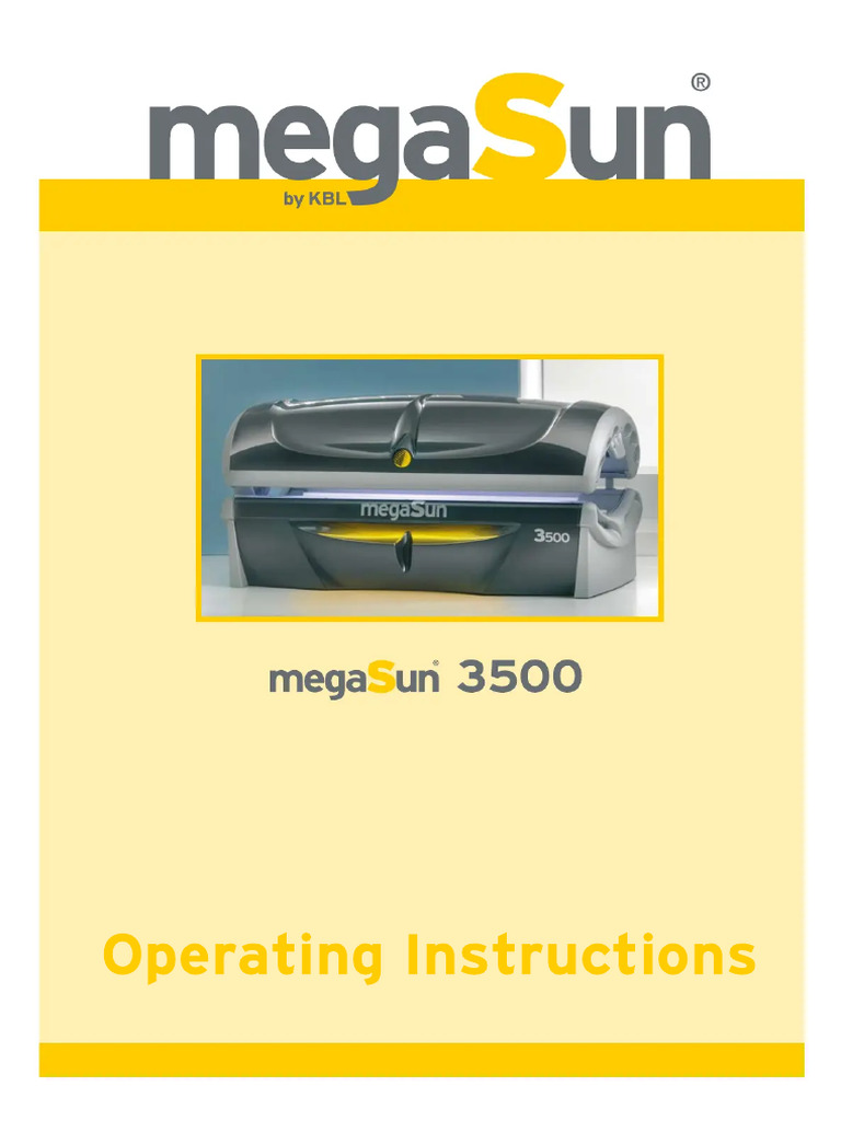 User Manual Megasun 3500 (English - 56 Pages) | PDF